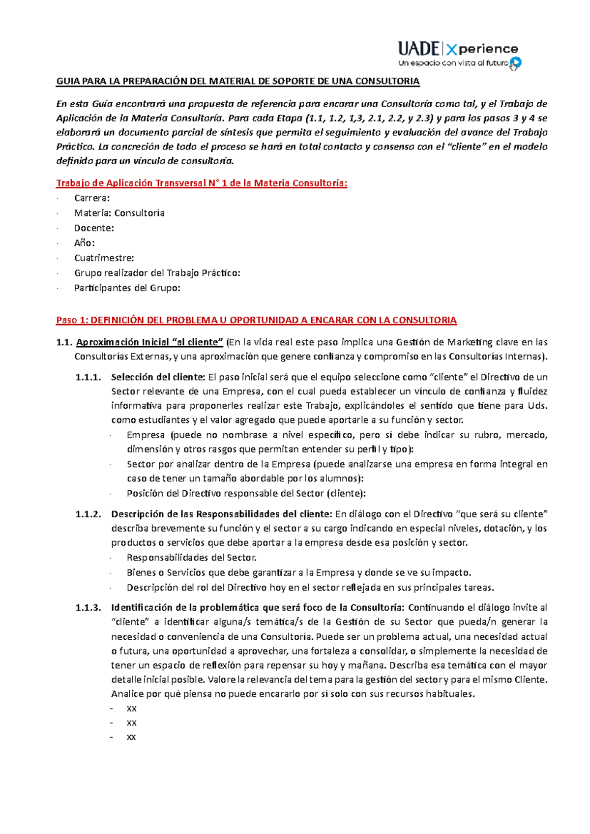 Formulario Business Case Actualizado 2023 2C - GUIA PARA LA PREPARACIÓN ...