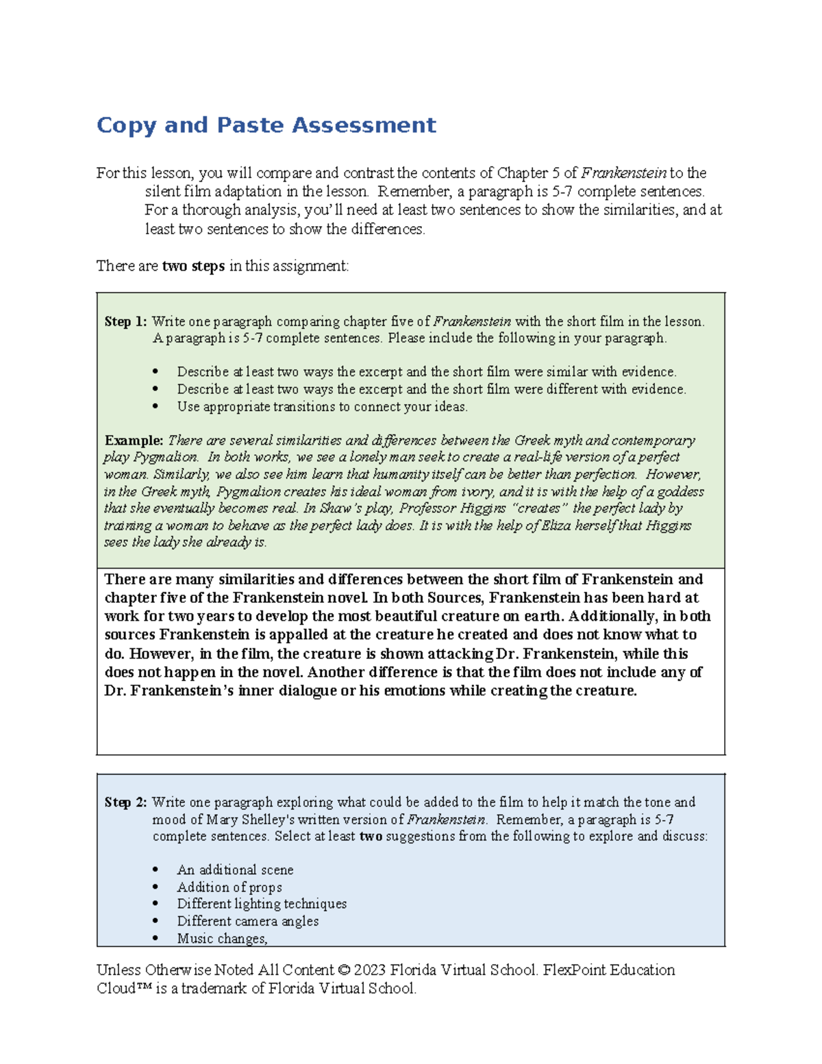 05 02 copy and paste assessment - Copy and Paste Assessment For this ...