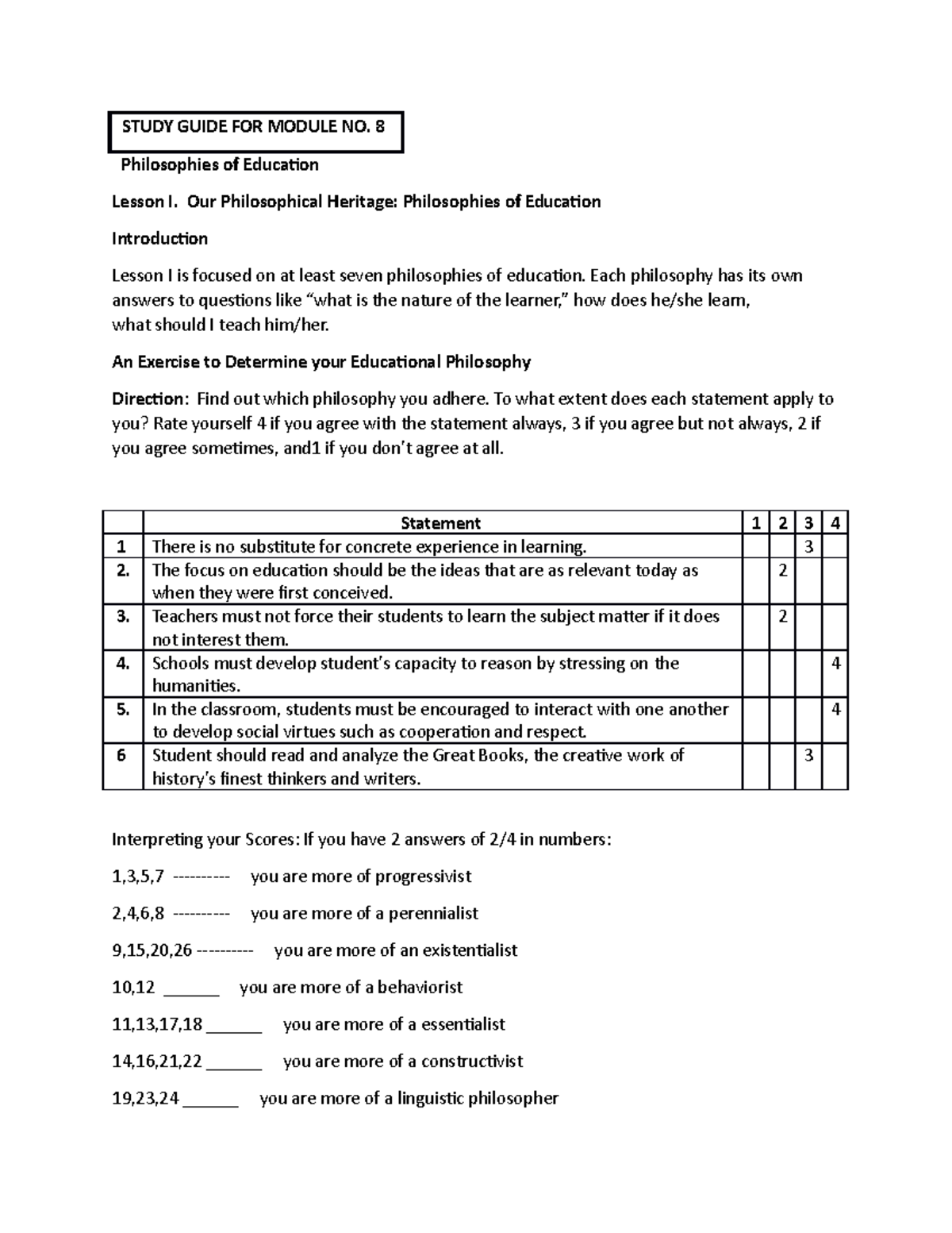 The Teaching Profession Module 8 - Facilitating Learner Centered ... The Teaching Profession Module 8 - Facilitating Learner Centered ...