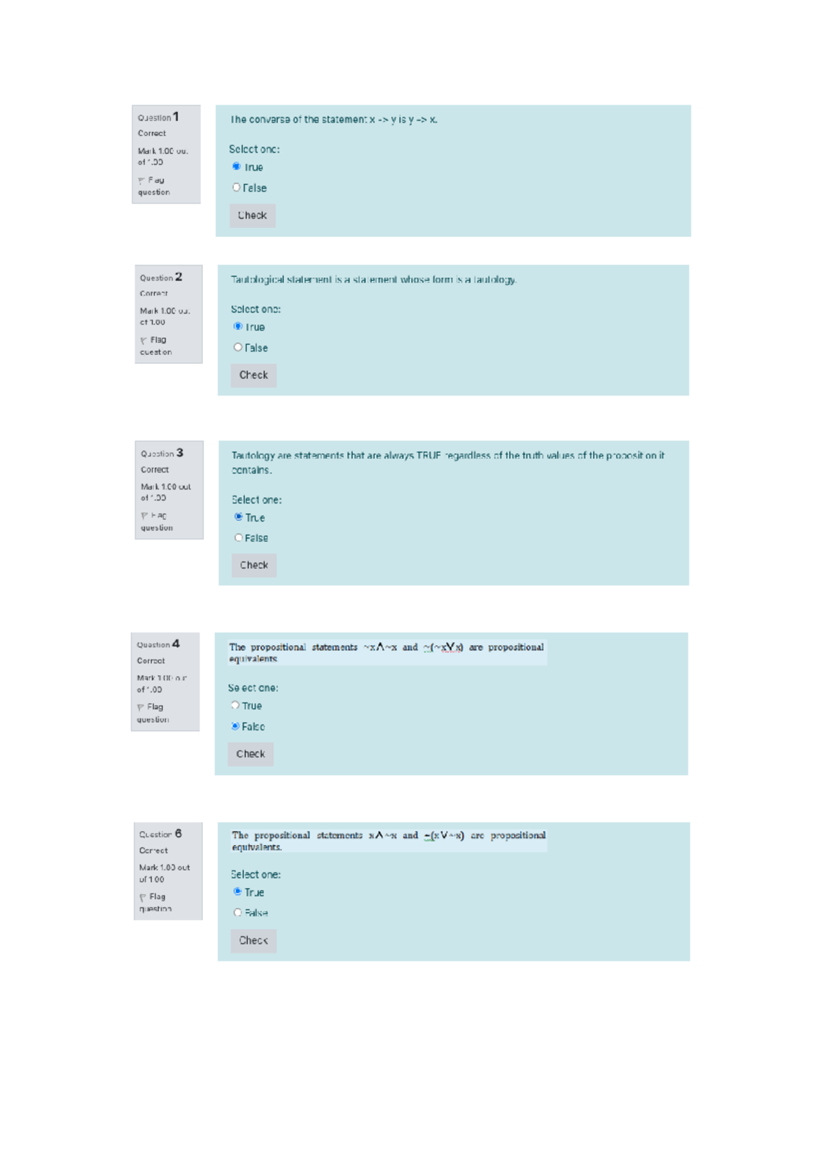 Week 3 - Quiz - All answer of assignment - Discrete Mathematics - Studocu