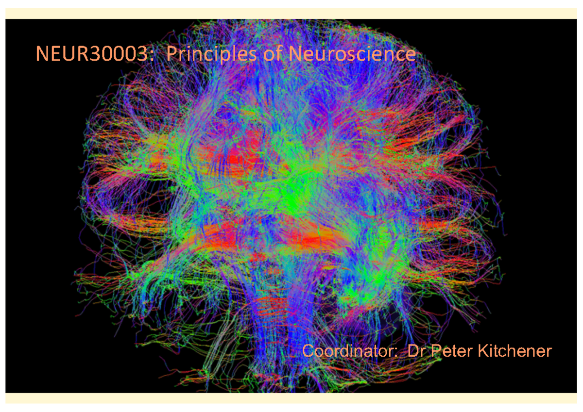 Lecture 1 - why have a nervous system - NEUR30003: Principles of ...