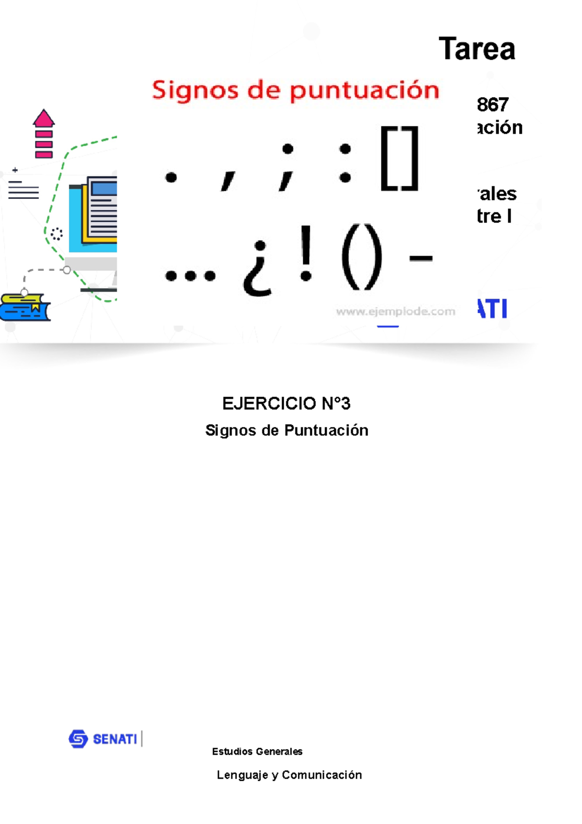 SPSU-867 Tarea U003 terminado - EJERCICIO N° Signos de Puntuación ...