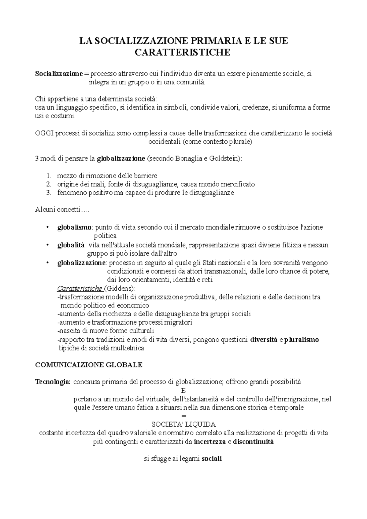 Socializzazione primaria - LA SOCIALIZZAZIONE PRIMARIA E LE SUE ...