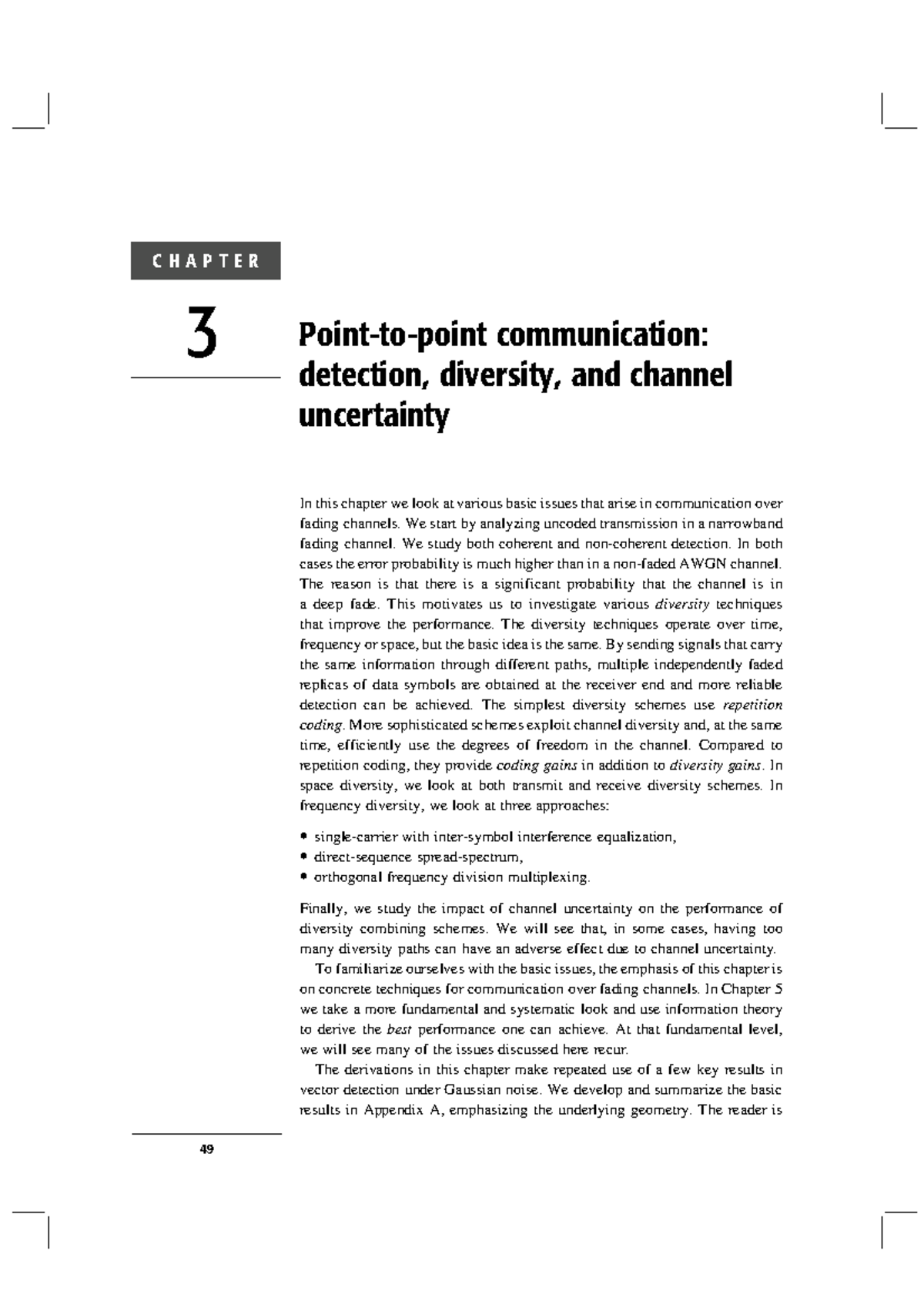 Wireless Communication- Lecture 5 - C H A P T E R 3 Point-to-point ...