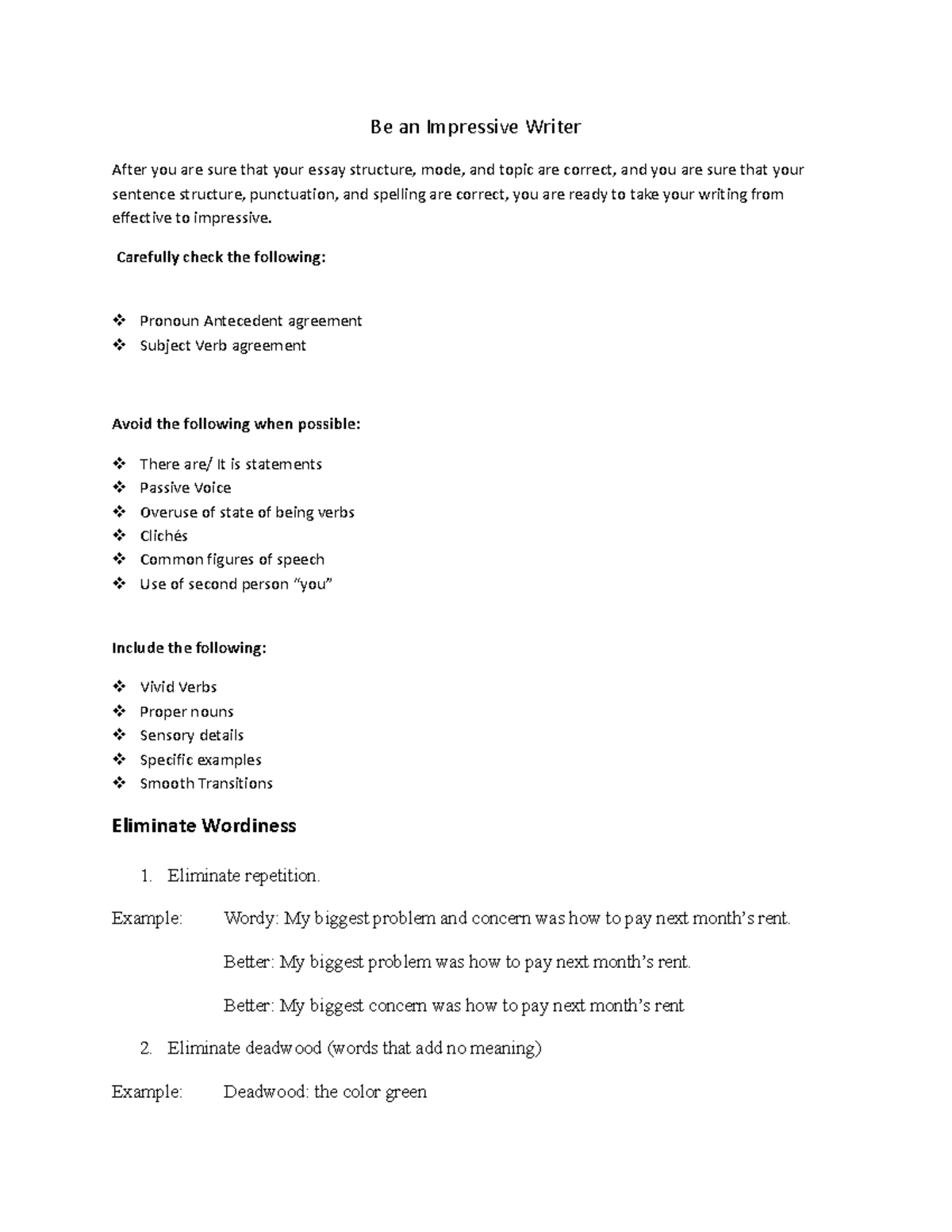 Impressive Writing - ENGL 3300 - UT Arlington - Studocu