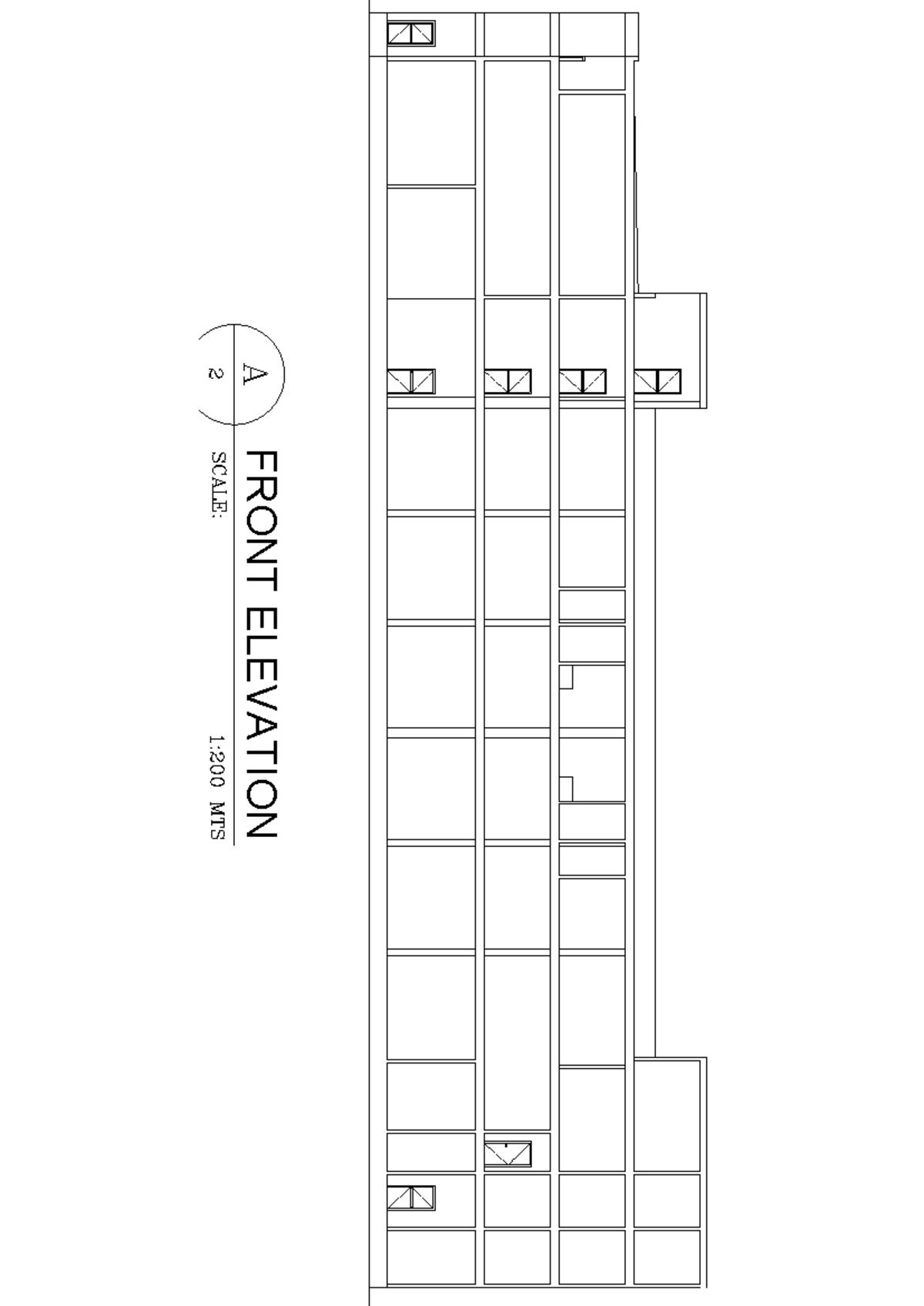 Section-1 - A section part of a 3 storey Mixed used Building - BS ...