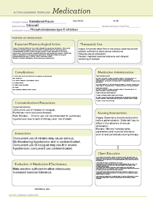 Penicillin - ATI Template. - ACTIVE LEARNING TEMPLATES Medication ...