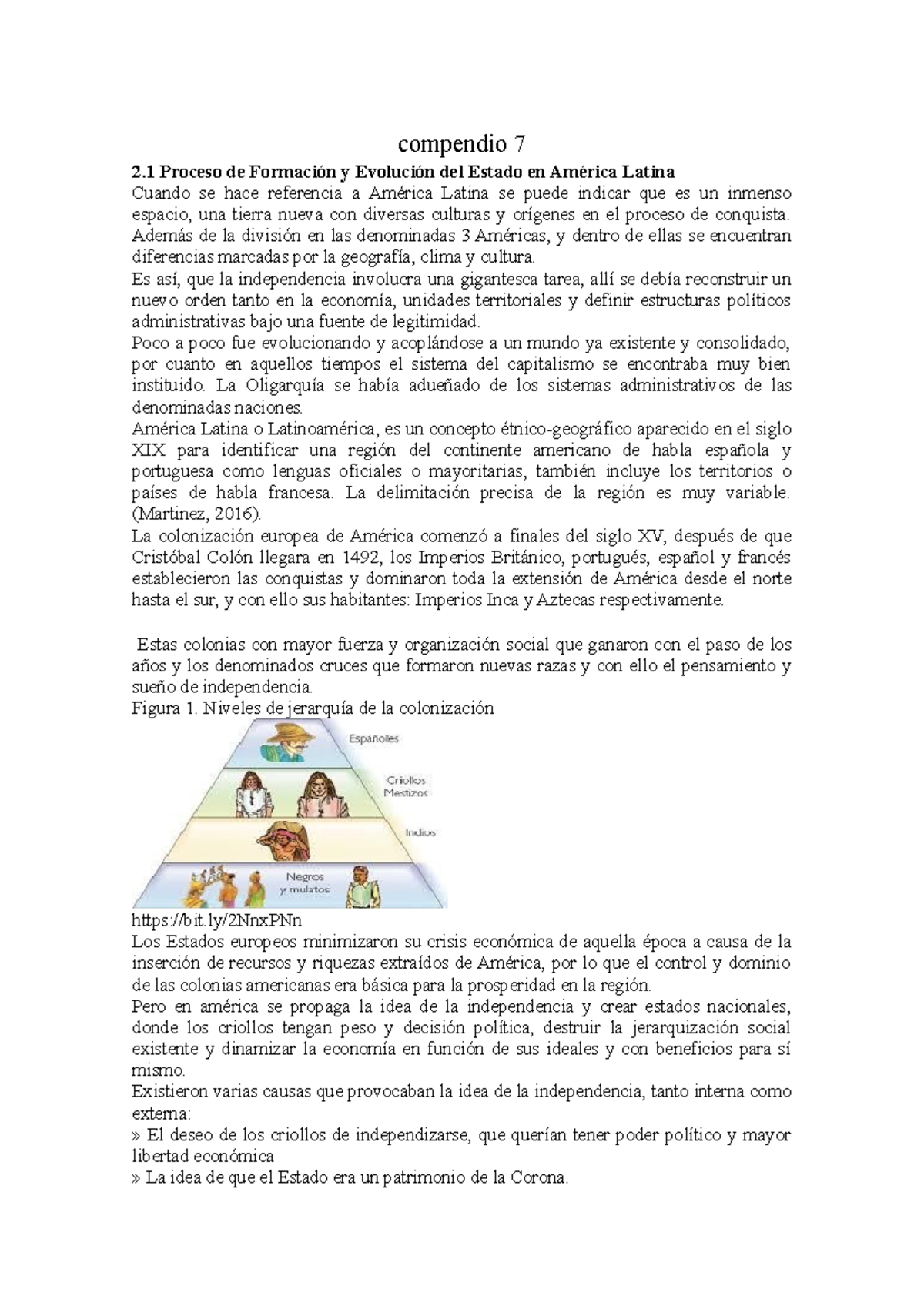 Compendios 2 - Resumen Teoría General - compendio 7 2 Proceso de Formación y Evolución del ...