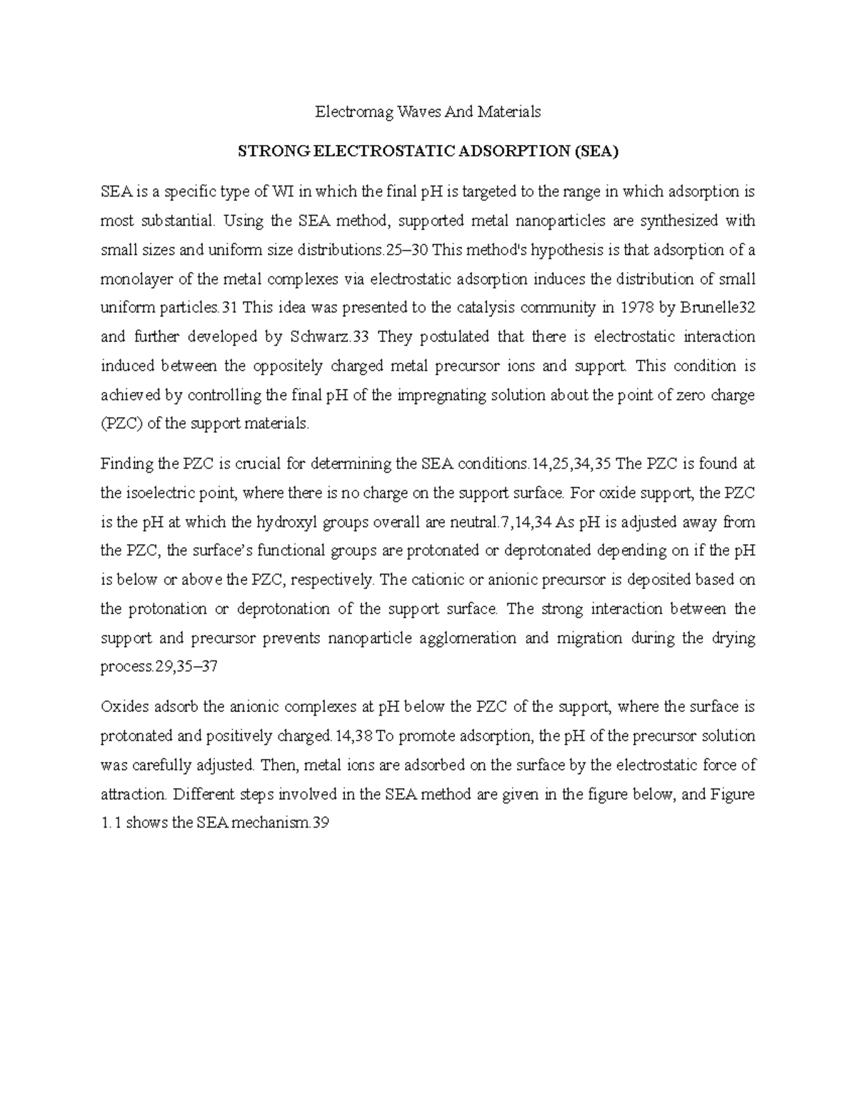 Electromag Waves And Materials - Strong Electrostatic Adsorption (SEA ...