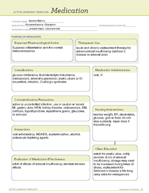 Common Unit Meds Cards Copyright BN - NO MEDICATION MOA DOSE/ROUTE SIDE ...