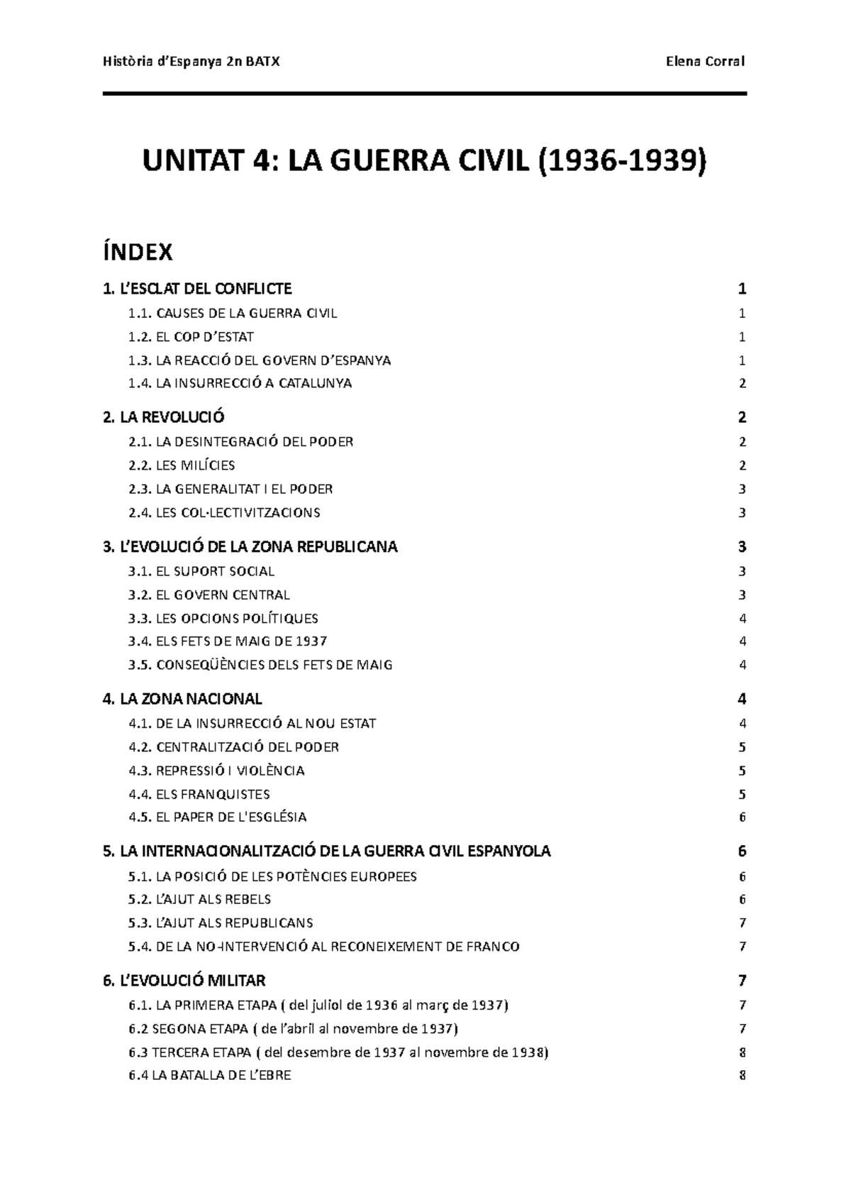 Unitat 4 LA Guerra Civil 1936 1939 2 - UNITAT 4: LA GUERRA CIVIL (1936-1939) L’ESCLAT DEL ...