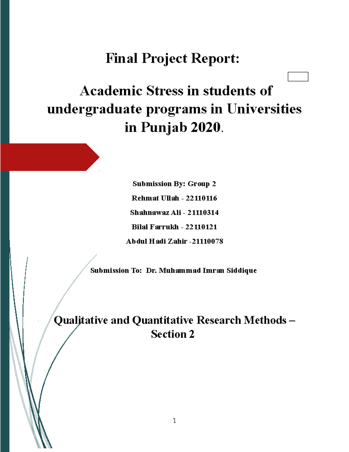 Quantitative Research on Educational Stress - Final Project ...