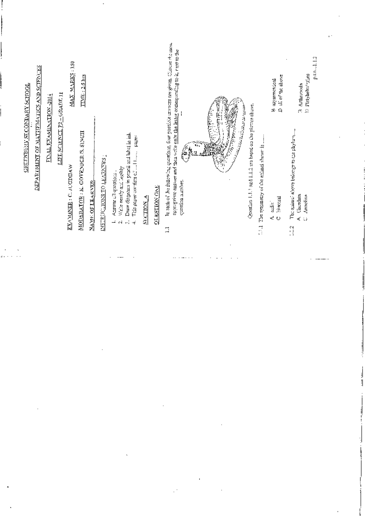 LIFE-SC - Life science paper - Studocu