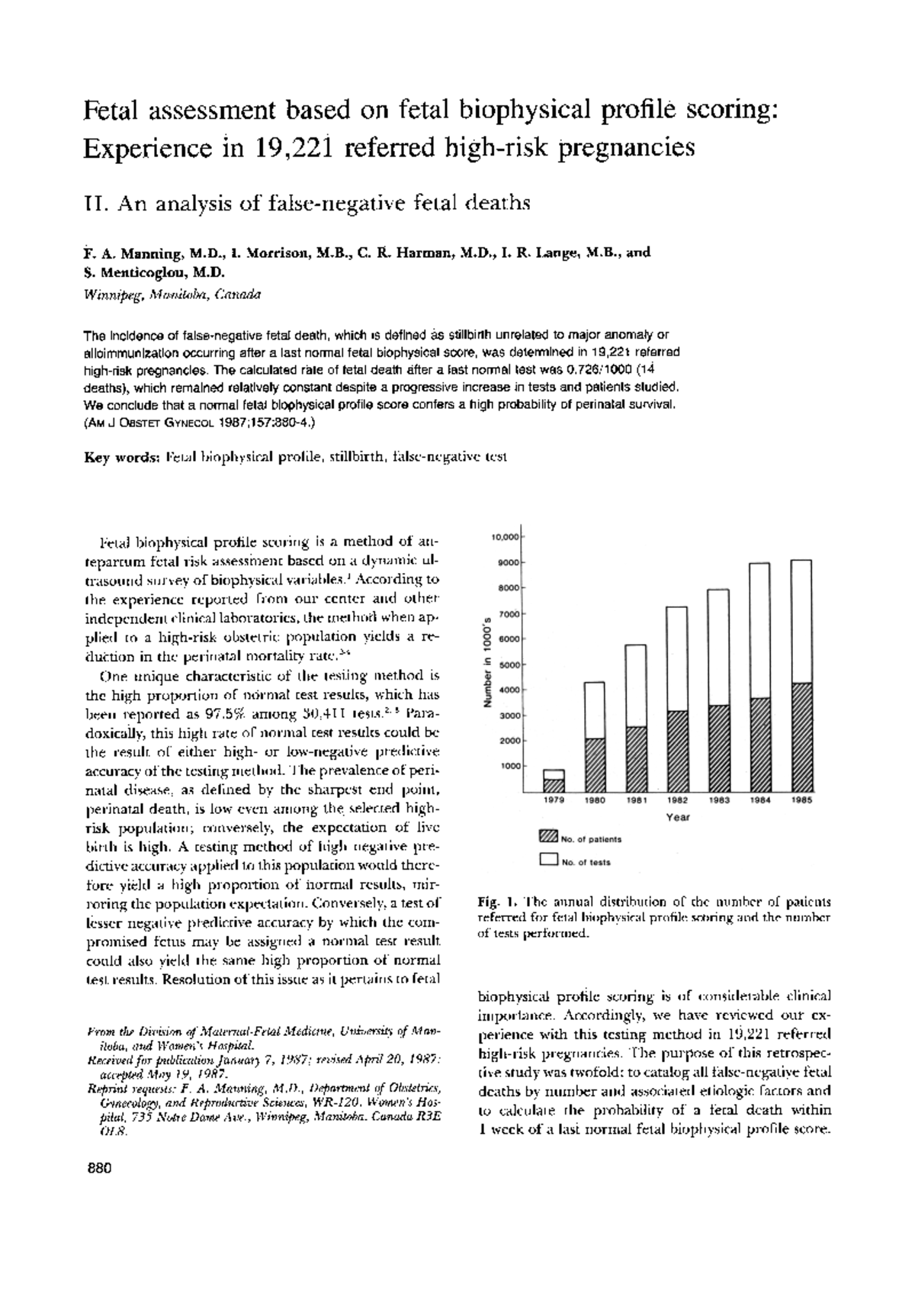 Manning 1987 - induction - Fetal assessment based on fetal biophysical ...