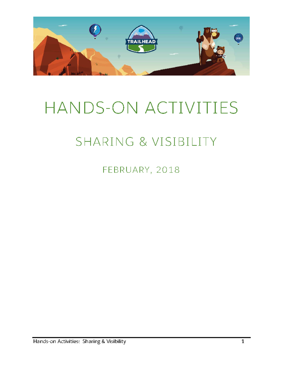 Hands On Activities Sharingand Visibility - HANDS-ON ACTIVITIES SHARING ...