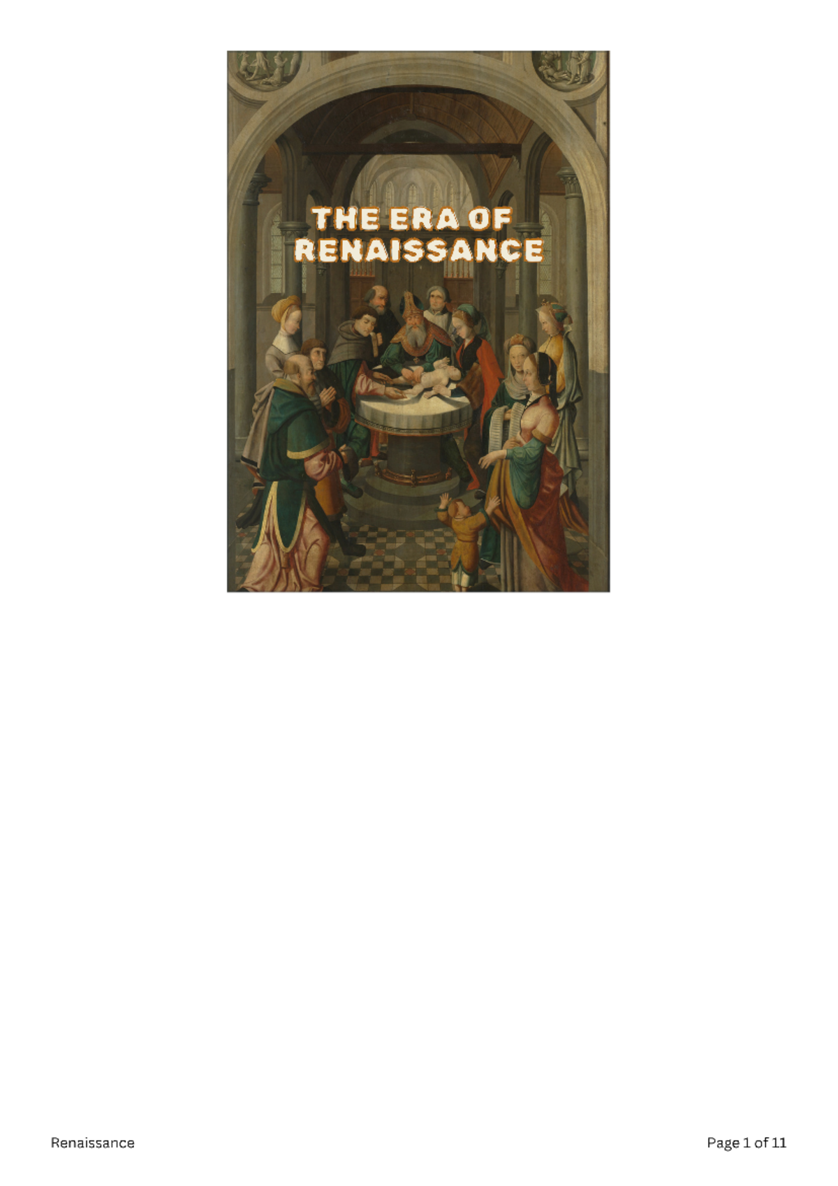 Renaissance 20240808 221919 0000 - THE ERA OF RENAISSANCE Renaissance ...