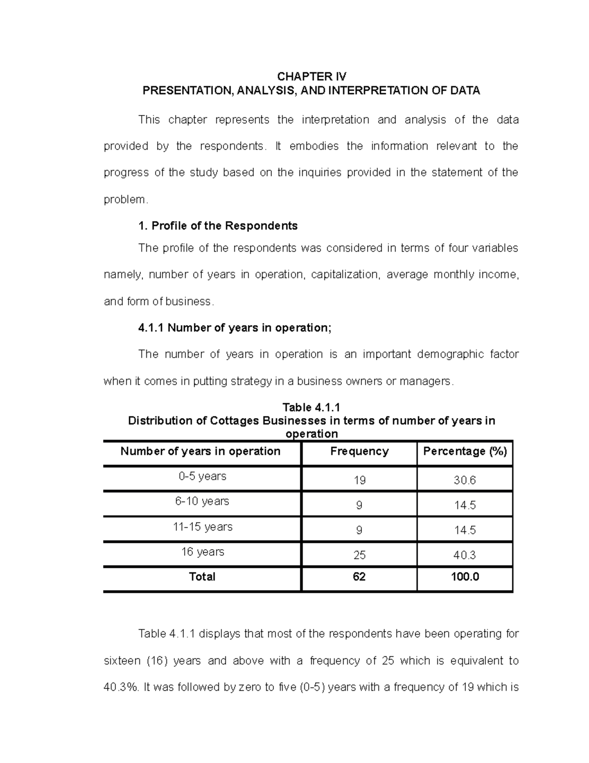Chapter IV Nov. 4 - assessment - CHAPTER IV PRESENTATION, ANALYSIS, AND ...