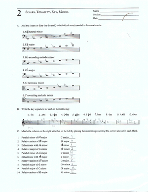 Intro to music answers - . 1. In musical compositions, a theme is: A ...