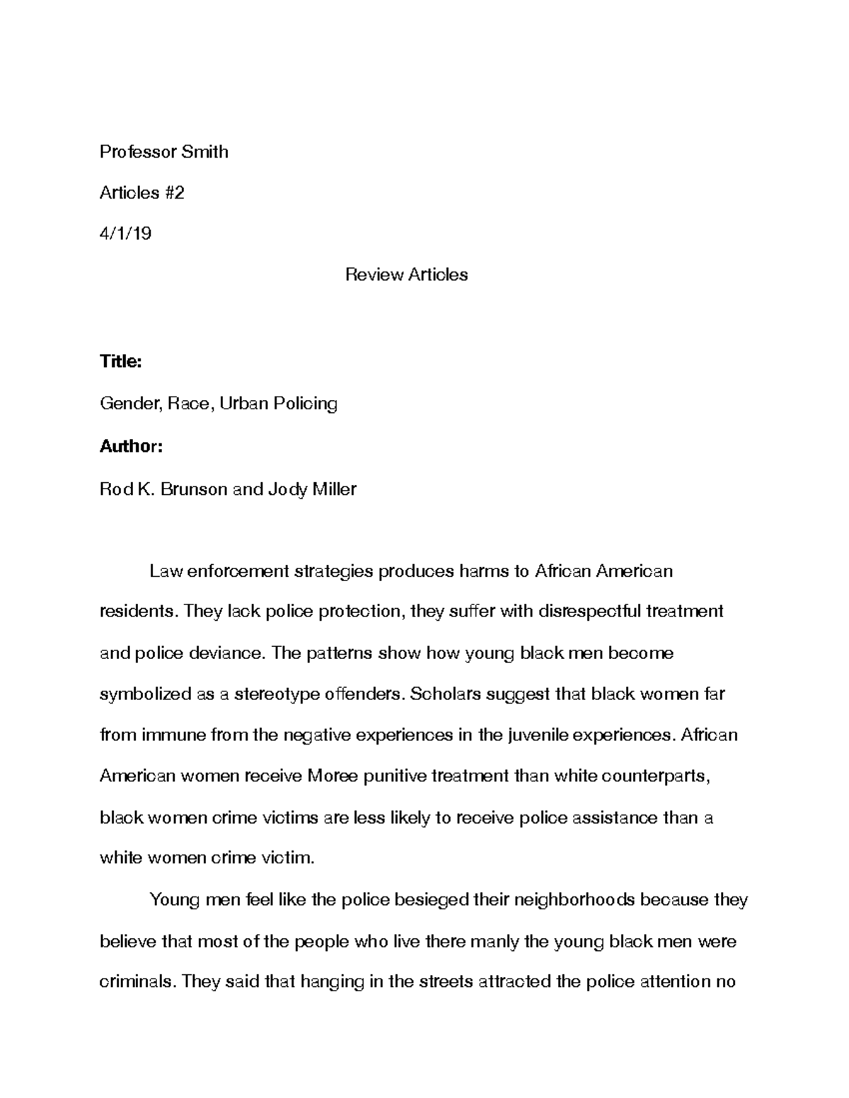 Soc Essay 2 Professor Smith Articles 4 1 Review Articles Title soc-essay-2-professor-smith-articles-4-1-review-articles-title