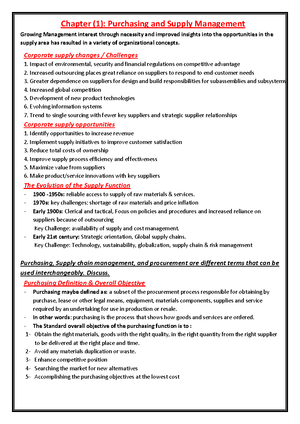 Chapter 1 - Adel Reda-converted - Chapter (1): Purchasing and Supply ...