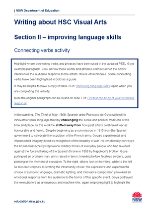 HSC Visual Arts Section II Extended Response - HSC Visual Arts: Section ...