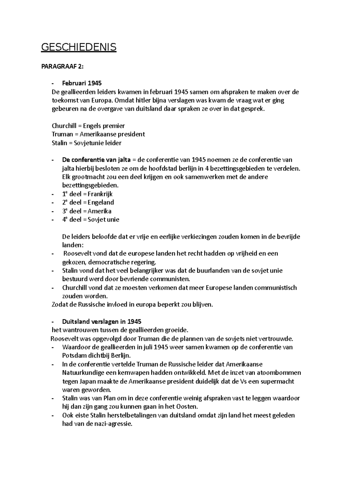 Geschiedenis - alle tijdvakken havo 4 - GESCHIEDENIS PARAGRAAF 2 ...