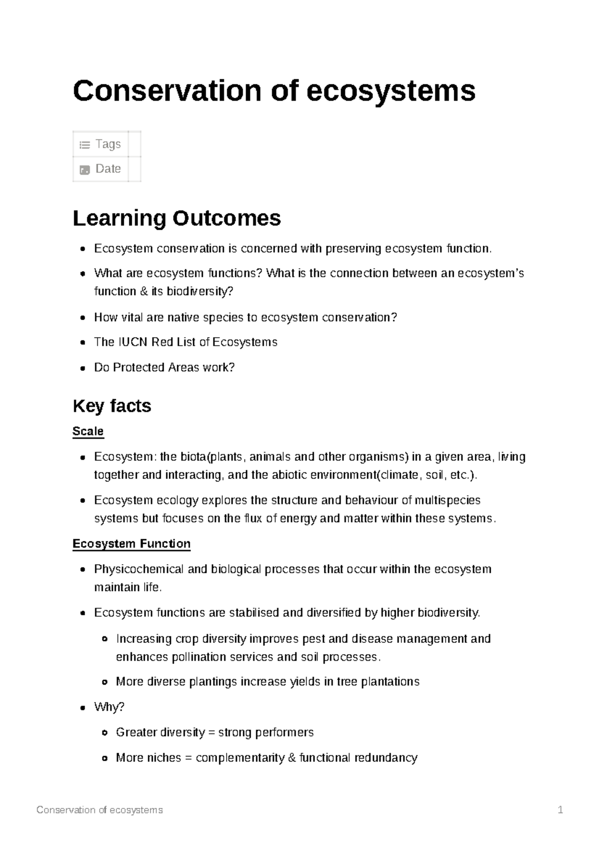 Conservation Of Ecosystems Conservation Of Ecosystems Tags Date
