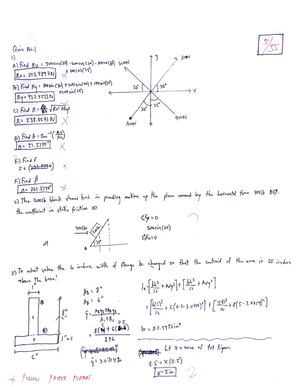 Statics of Rigid Bodies - Formula Sheet - Components and Resultant of ...