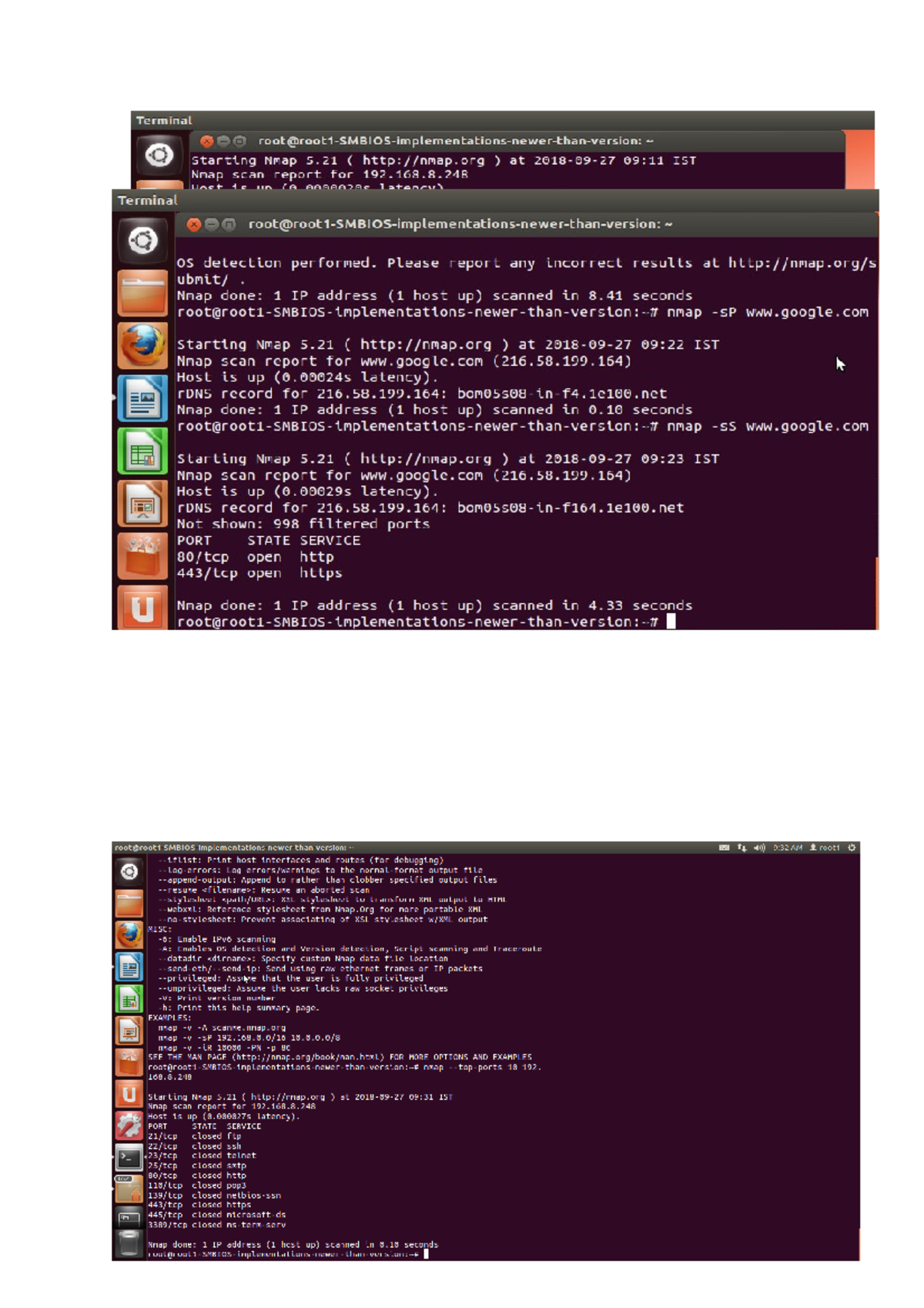 Cns exp 6 nmap - Using nmap tool to check the network connection in ...