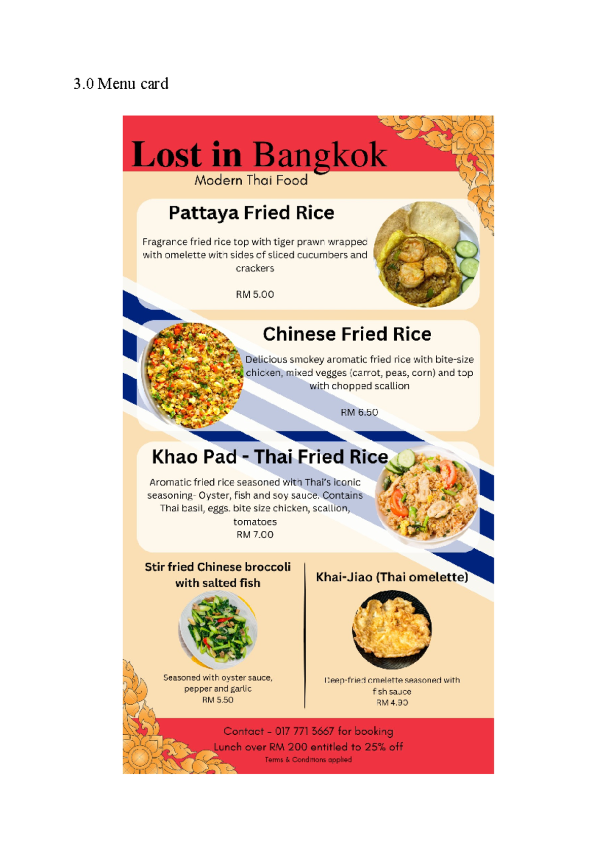 Menu Card - 3 Menu card 3 Justification Color – The usage of red, white ...