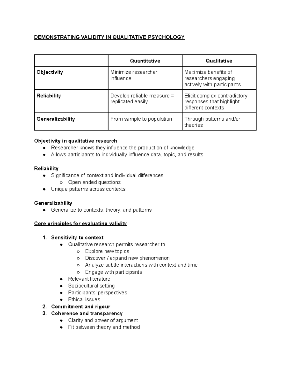 Validity in Qualitative Psychology - Camacho - Research Methods - ANTEO ...