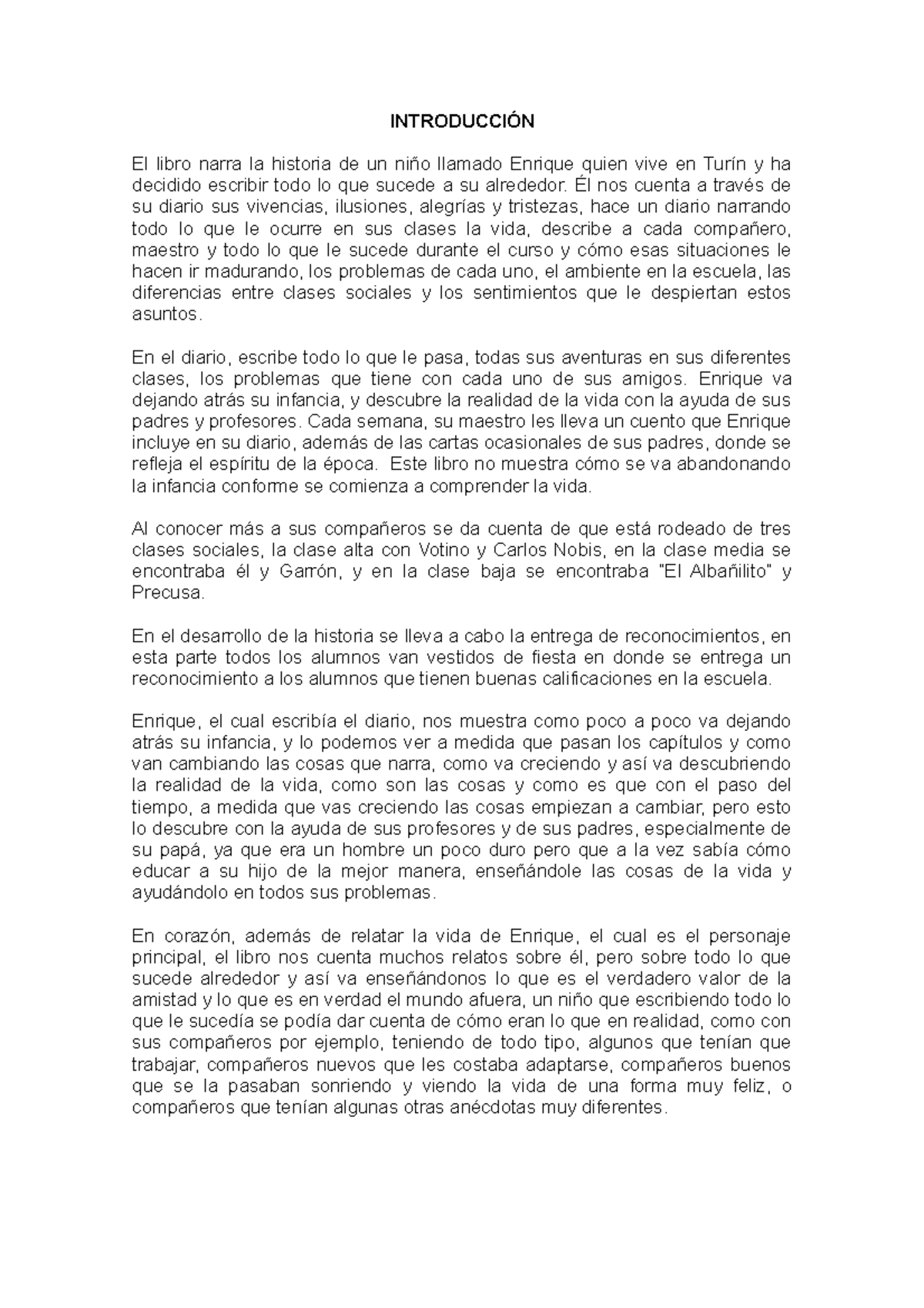 Introducción - INTRODUCCION - INTRODUCCIÓN El libro narra la historia ...