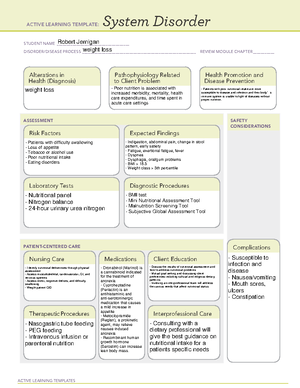 Temperature template - ATI - ACTIVE LEARNING TEMPLATES Nursing Skill ...
