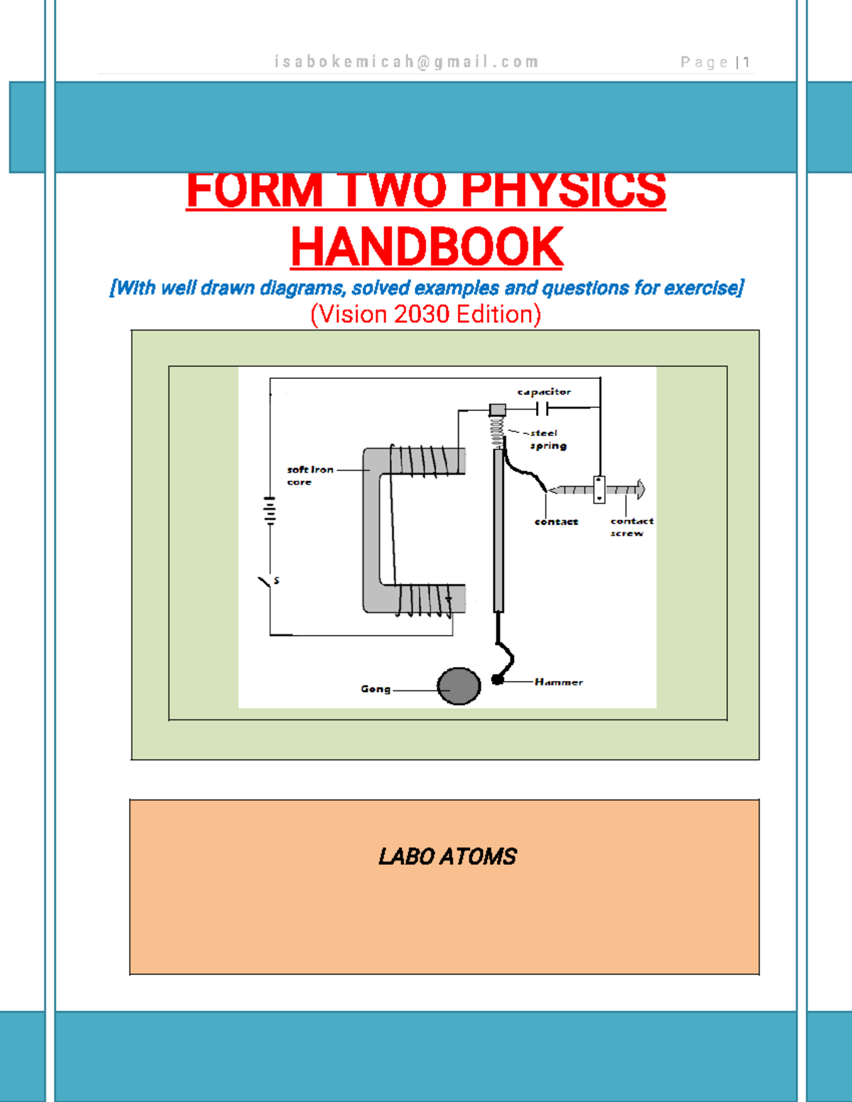 Latest FORM 2 Physics Notes with solved examples - 232 FORM TWOPHYSICS ...