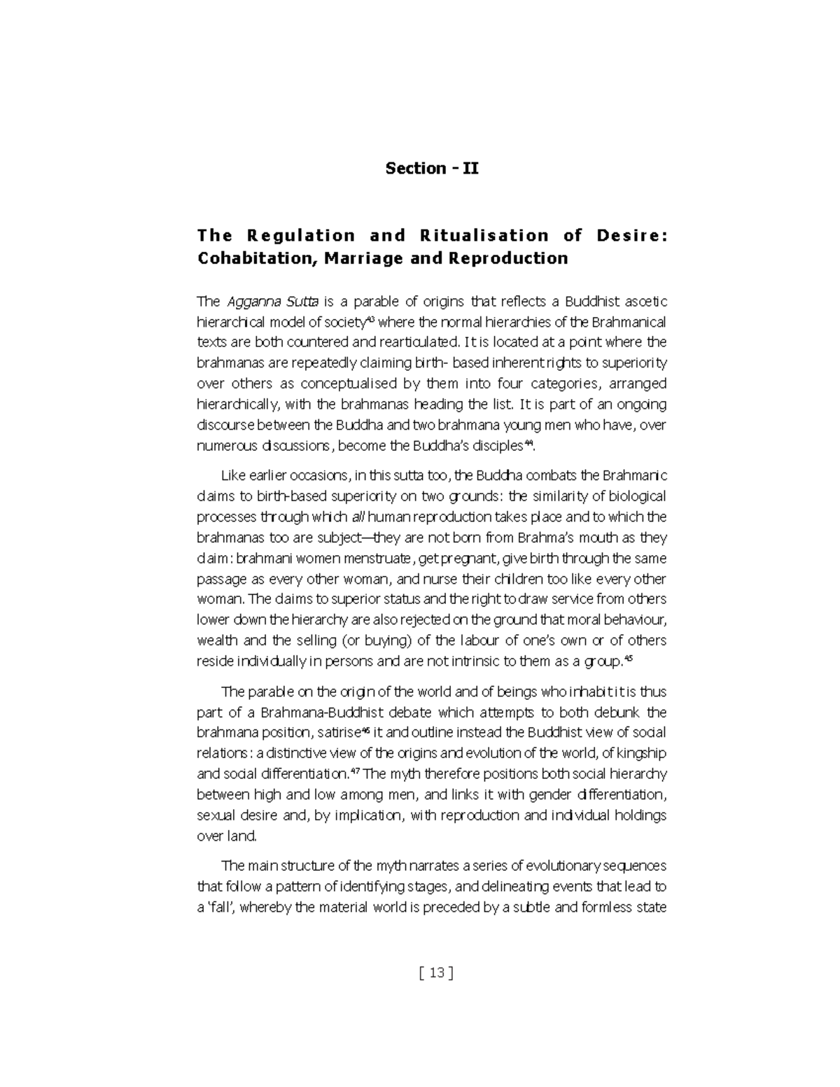 The Regulation and Ritualisation of Desire - Section - II T h e R e g u ...