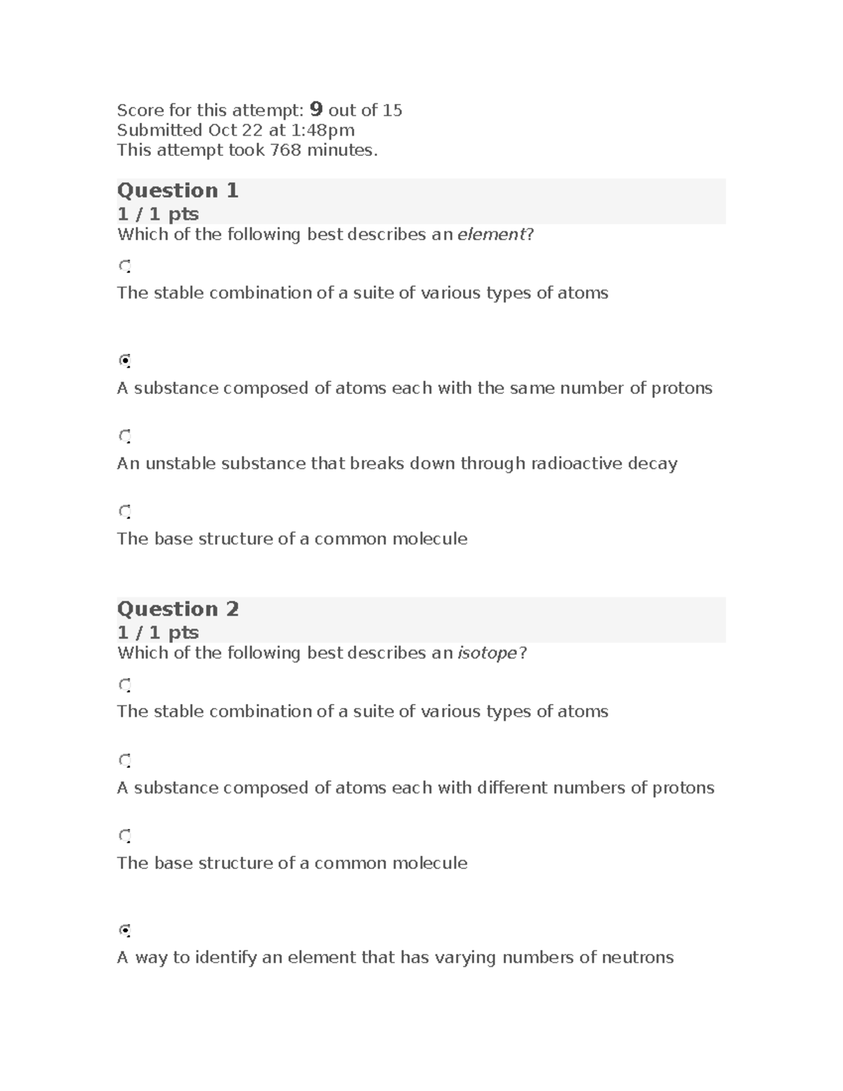 Exam 74 Eclnowenco Score For This Attempt 9 Out Of 15 Submitted