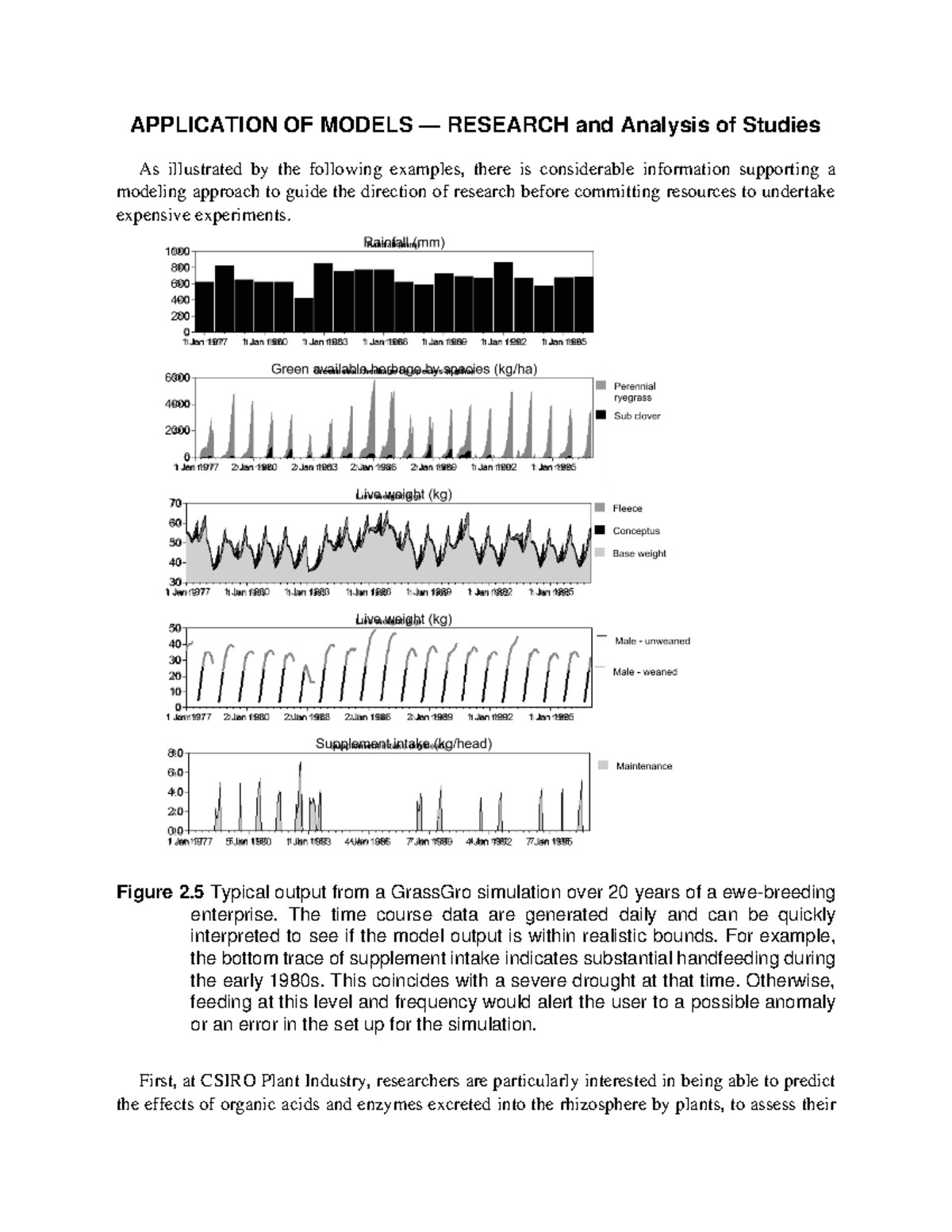 Application OF Models — Research and Analysis of Studies - APPLICATION ...