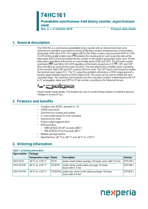 74HC HCT86 - Chip information - 74HC86; 74HCT Quad 2-input EXCLUSIVE-OR ...