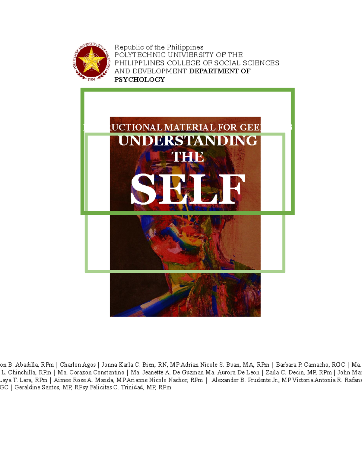 UTS IM - It is module for understanding the self - INSTRUCTIONAL ...