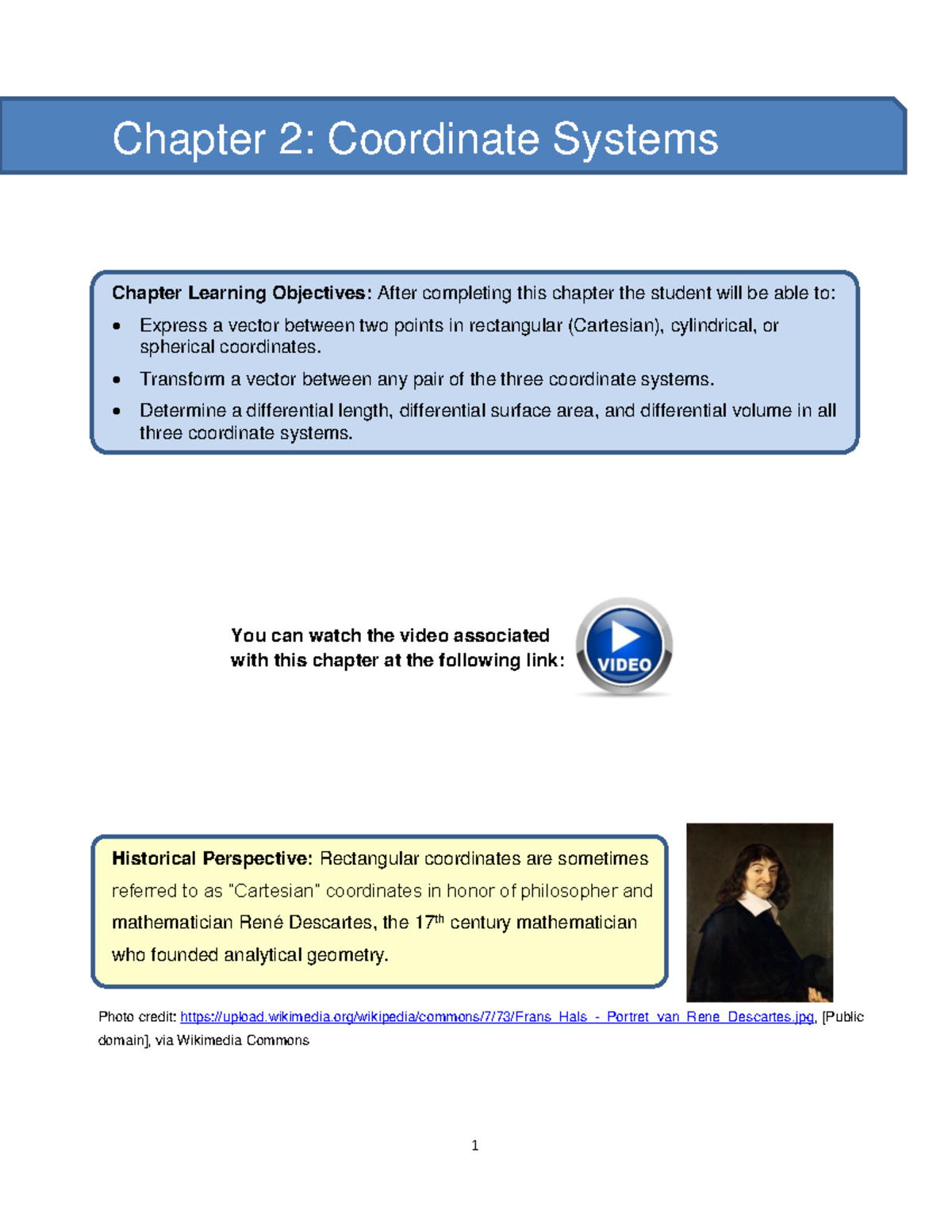 02 Coordinate Systems - Chapter 2: Coordinate Systems Chapter Learning Objectives: After ...