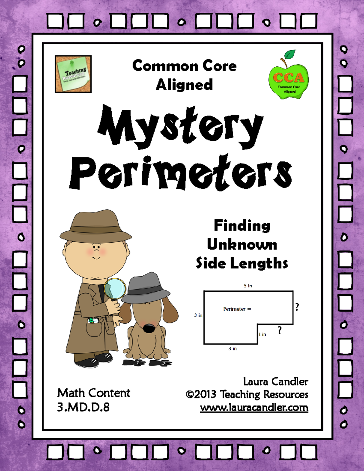 Mystery Perimeters - Very fun - Finding Unknown Side Lengths ...