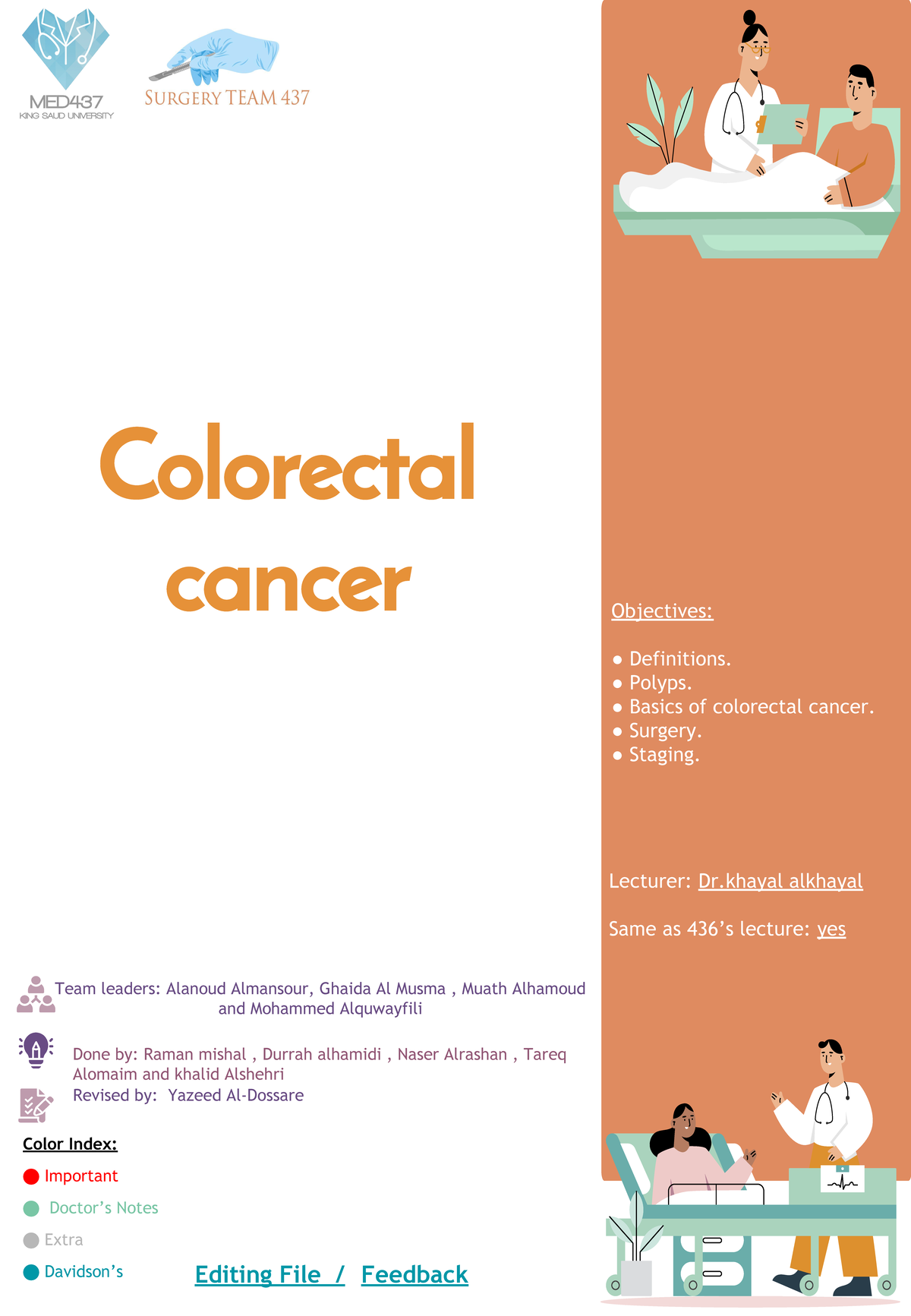 25-Colorectal cancer - good knowledge - Colorectal cancer Color Index ...