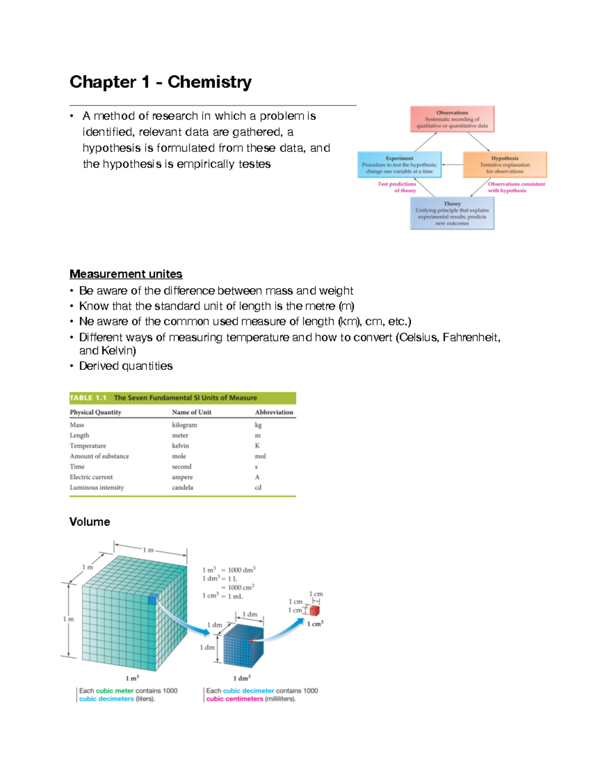 Chapter 1 - Chem PDF - Chapter 1 - Chemistry A method of research in ...