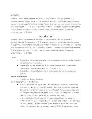 Lesson outline - Lesson Plan Outline in Biology Rina R. Romano, MA ...