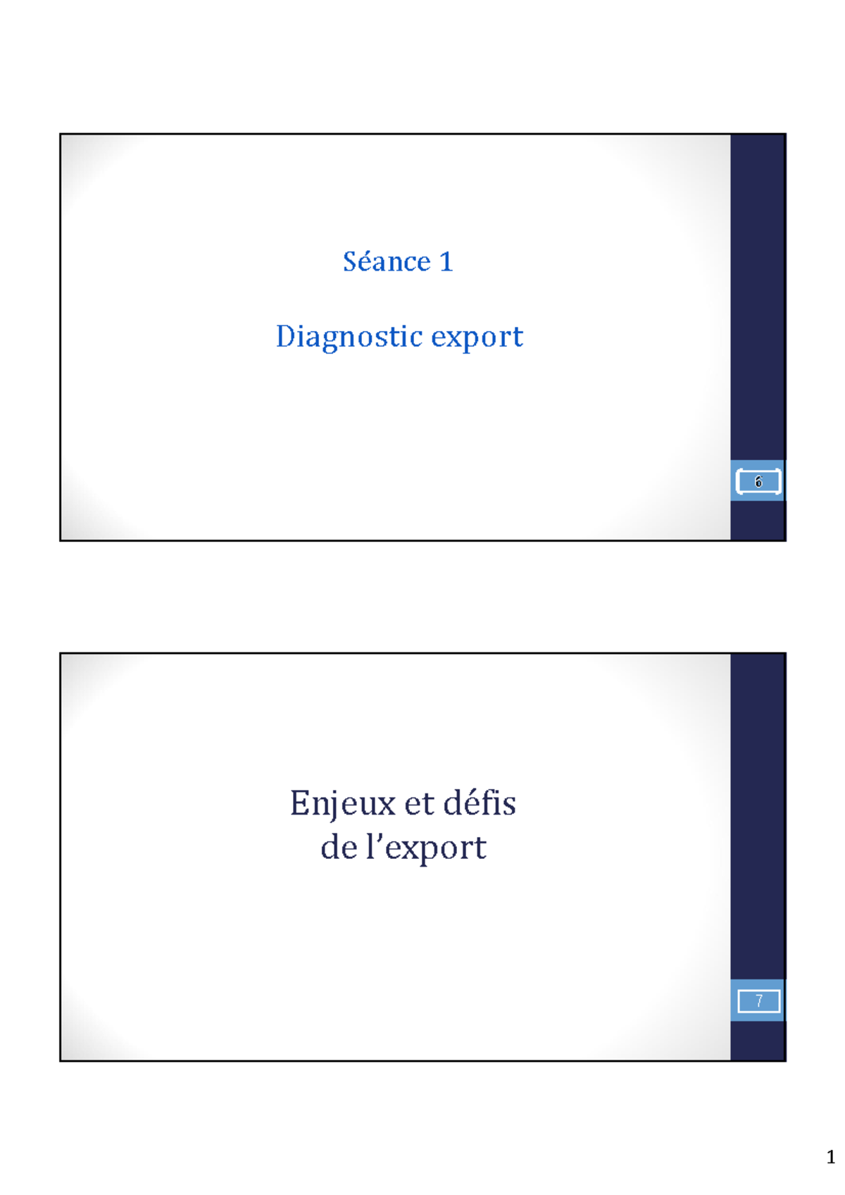 Support de cours-seance-1-2020-Diagnostic export - Séance 1 Diagnostic export 66 Enjeux et défis ...