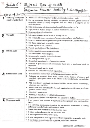 Audit Module 5 Internal Control, Internal Check & Internal Audit ...