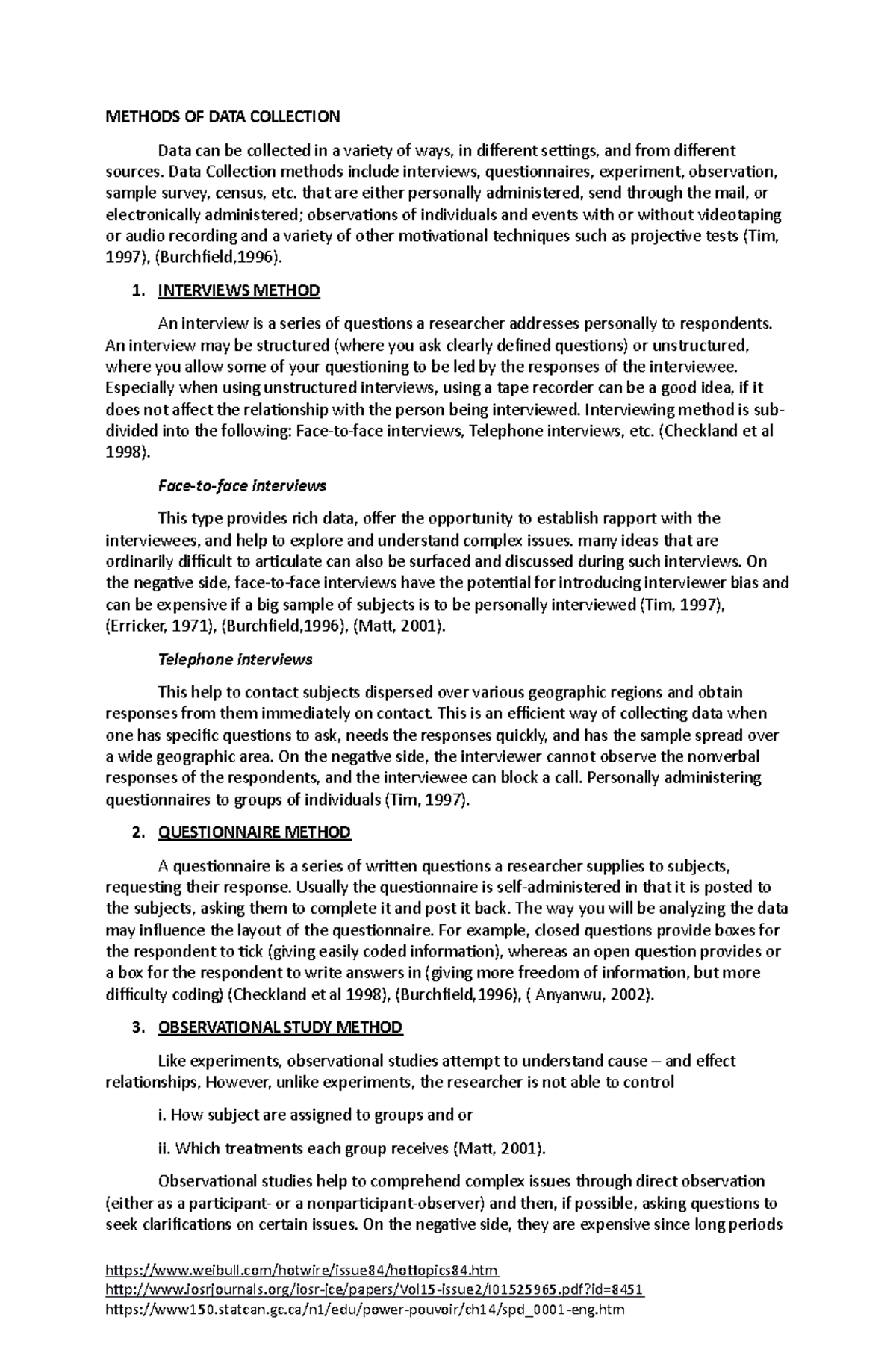 EDA - EDA - METHODS OF DATA COLLECTION Data can be collected in a ...