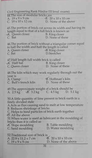 17309 - Building Drawing(CE) - Sample Test Paper - I Course Name ...