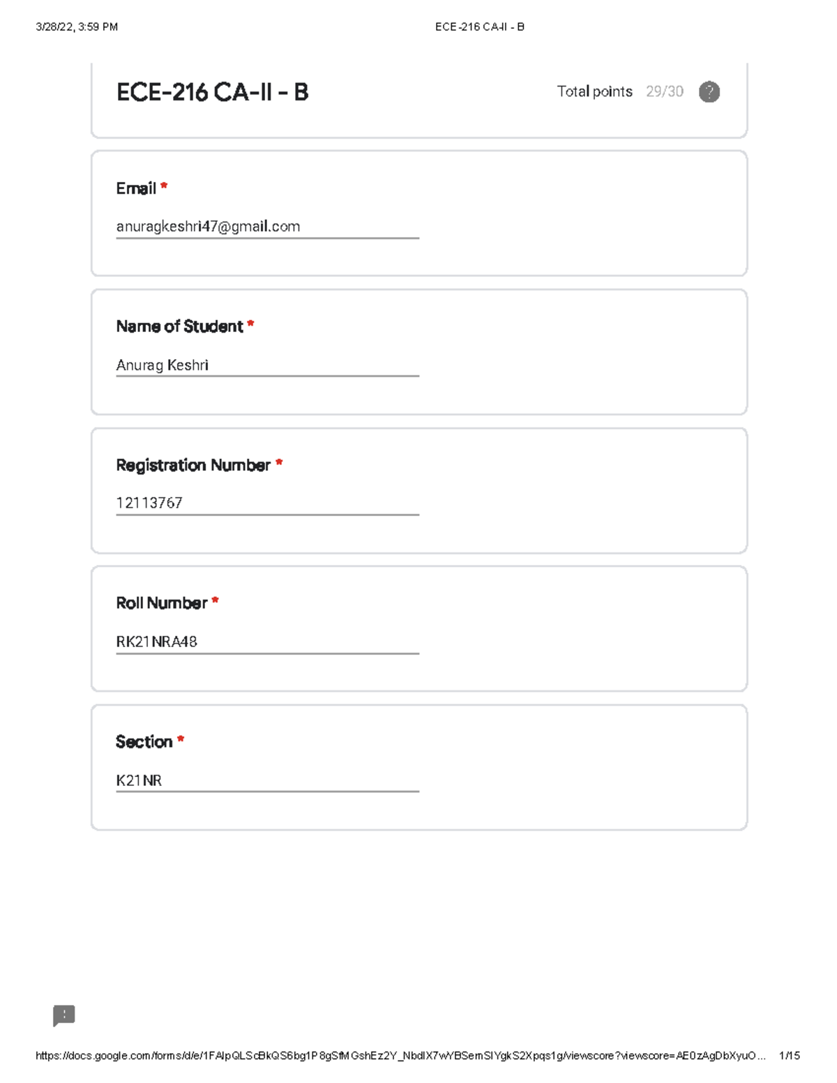 ECE-216 CA-II - B - - Studocu