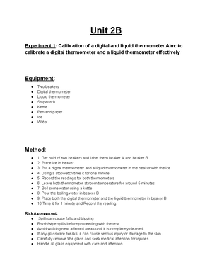 BTEC APPLIED SCIENCE UNIT 2D - How am I doing? Overall, I managed to do ...